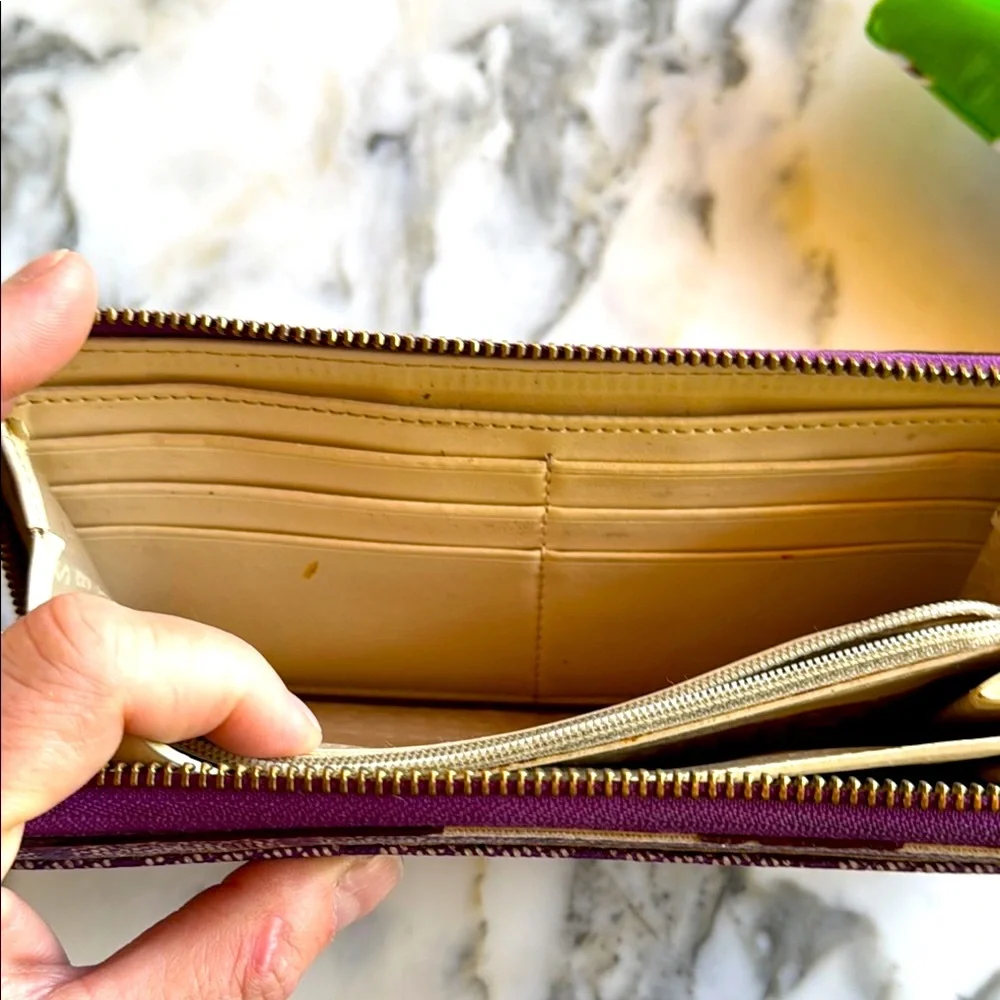 kate spade | Bags | Y2k Kate Spade Neda Zip Around Pebbled Ace Of ...